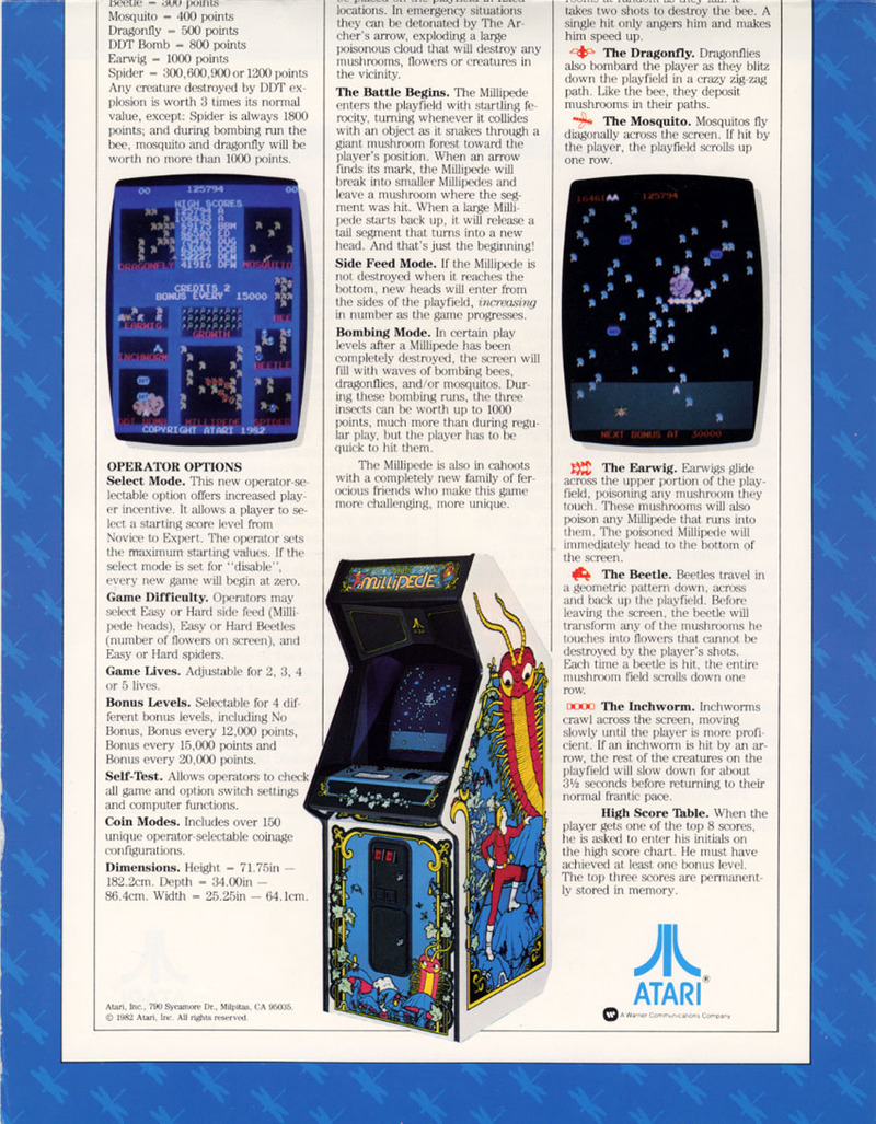 Millipede Arcade Game | Vintage Arcade Superstore